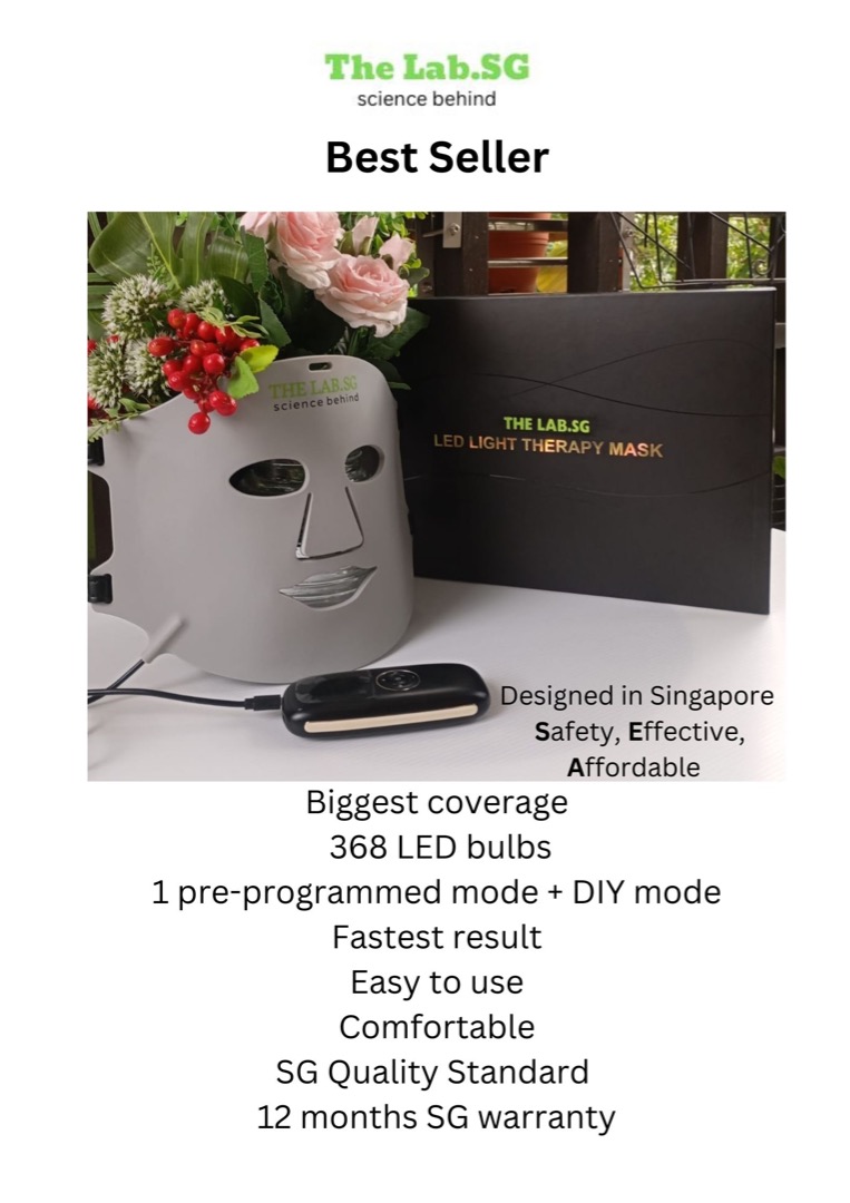 (SG Warranty) The Lab.SG Clinical LED Mask Anti-Ageing Anti-Acne Anti-Pigmentation Control ...