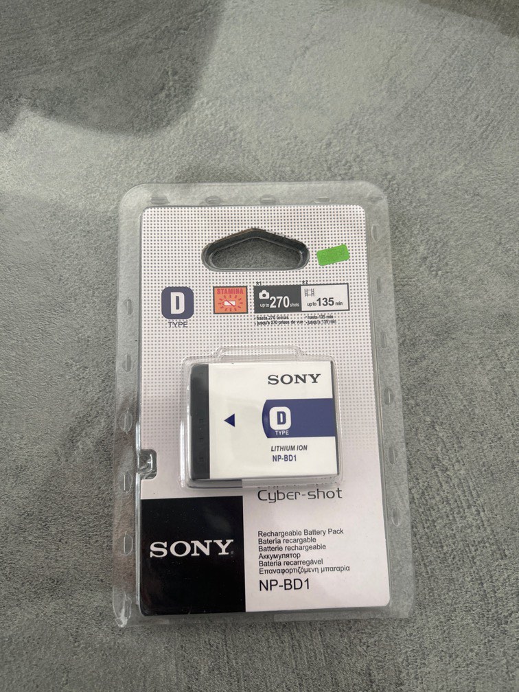 sony NP BD1 battery cybershot digicam digital camera infolithium rechargeable lithium ion batt ...