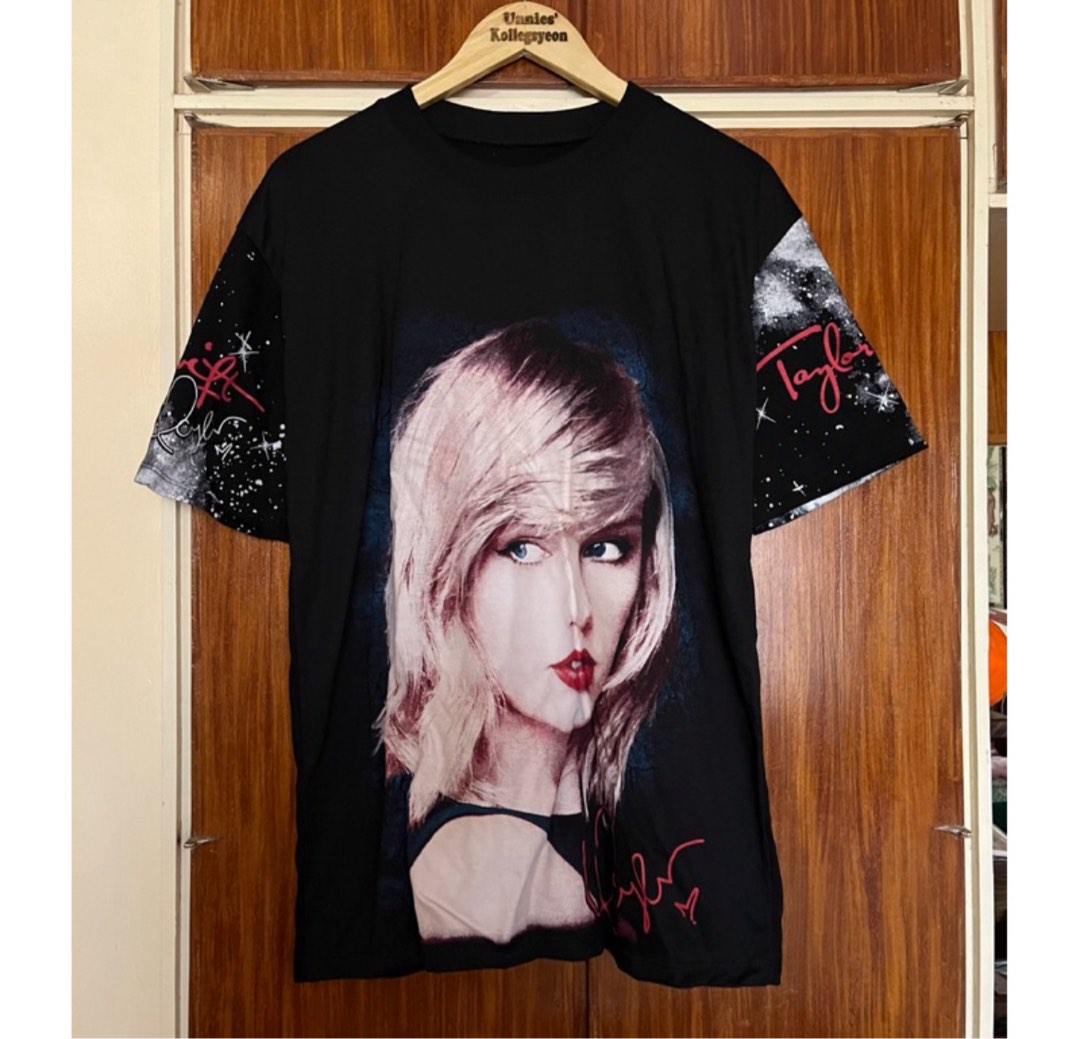 TAYLOR SWIFT OVERSIZED BLACK SHIRT, Women's Fashion, Tops, Shirts on ...