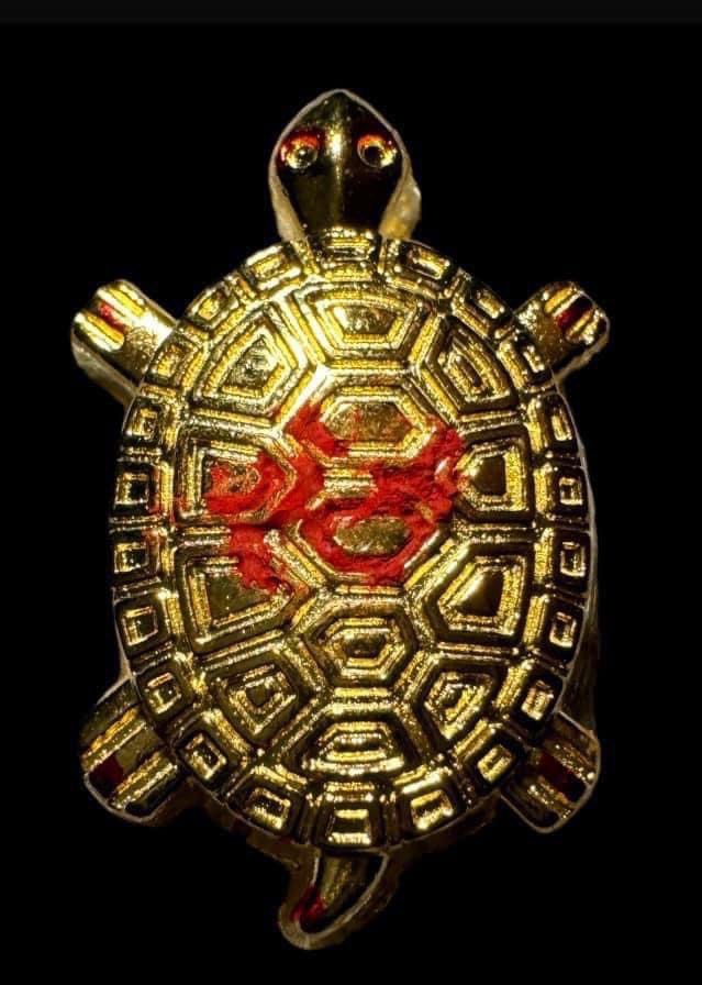 Thai Lanna 招财 Hand Written Wealth Fetching Turtle Embedded with 18 福 ...