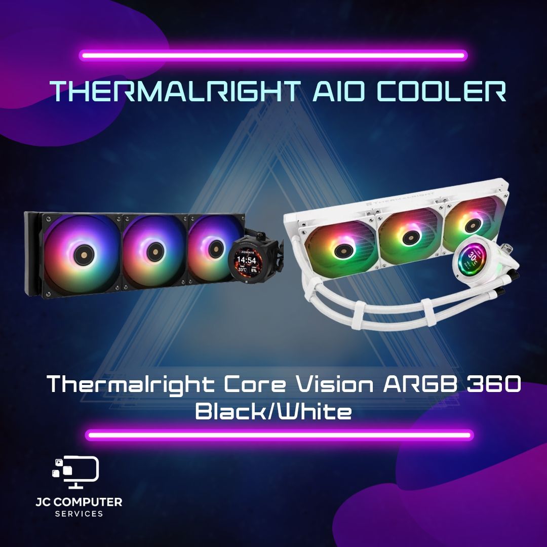 Thermalright Core Vision ARGB 360 Black White Liquid AIO CPU Cooler ...