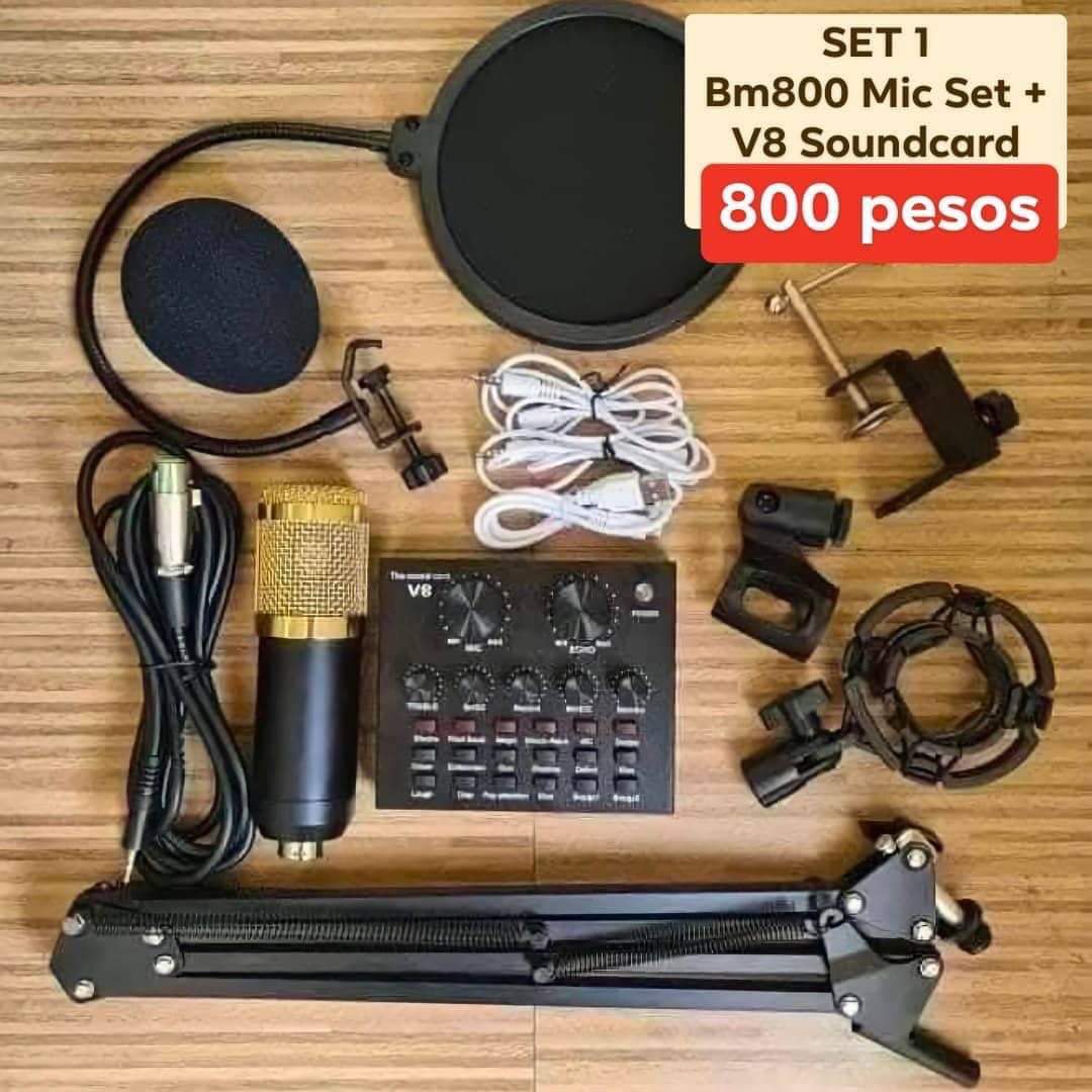 V8 Soundcard Complete Set, Audio, Microphones on Carousell