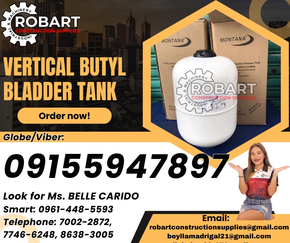 Vertical butyl bladder tank, Commercial & Industrial, Construction ...