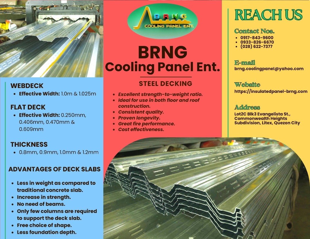 WEB TYPE & PAN TYPE STEEL DECKING, Commercial & Industrial ...
