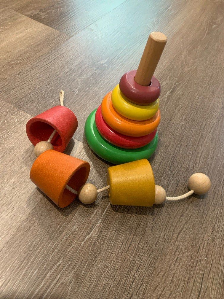 Wooden tot set, Babies & Kids, Infant Playtime on Carousell