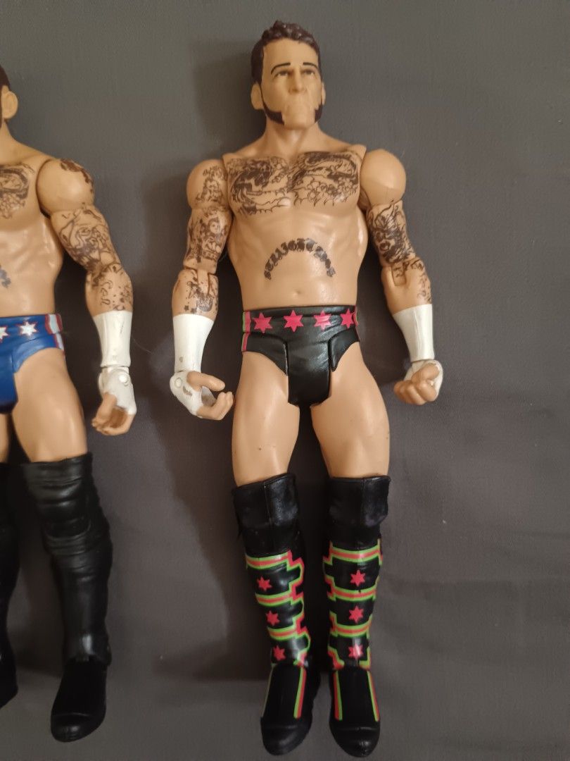 WWE WWF CM Punk Basic Figure, Hobbies & Toys, Toys & Games on Carousell