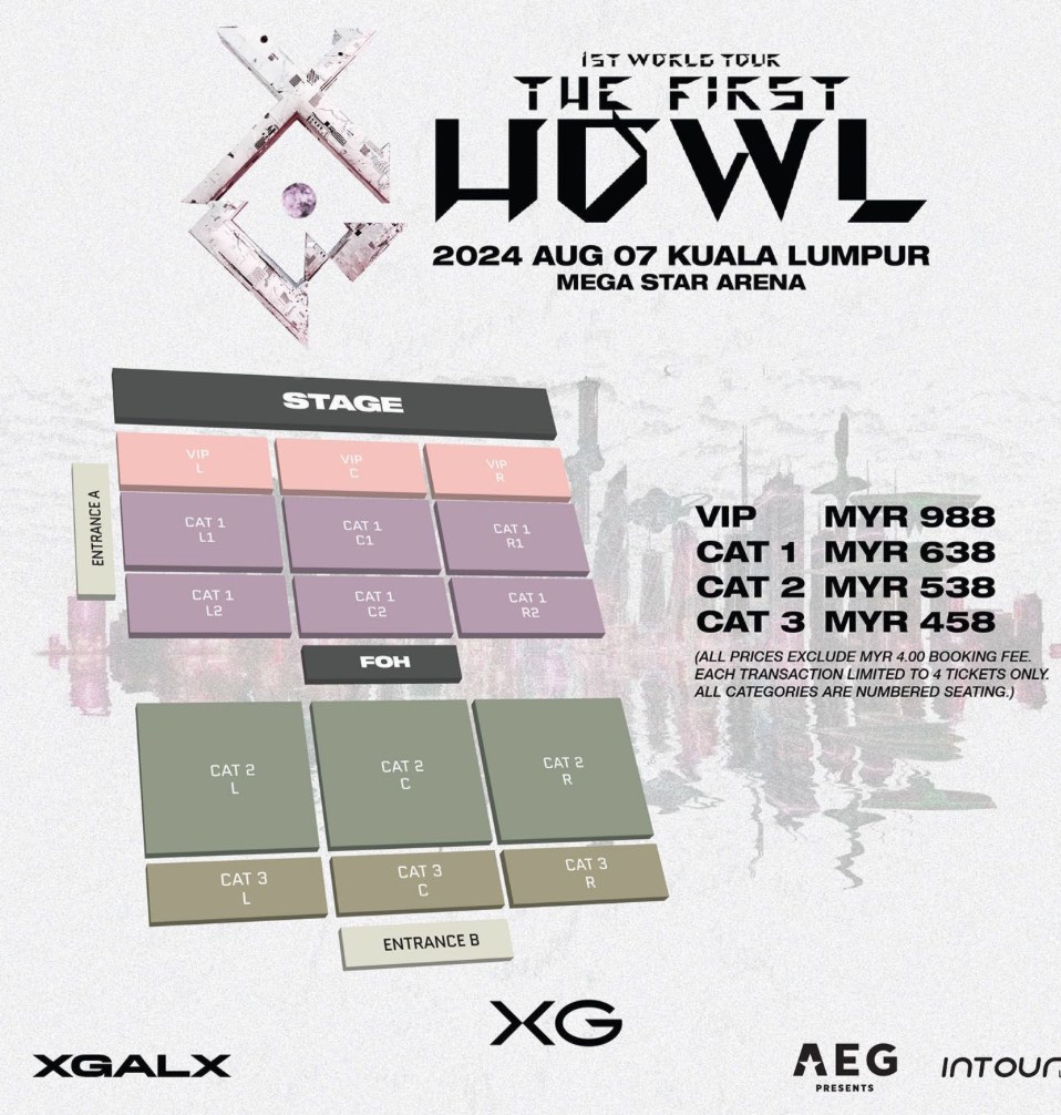 XG The First Howl Landing in Kuala Lumpur tickets, Tickets & Vouchers ...