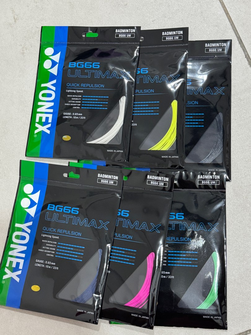 YONEX String BG66 Ultimax, Sports Equipment, Other Sports Equipment and ...