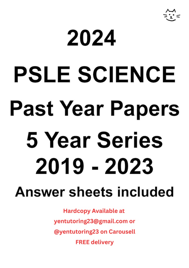 2024 PSLE Science Past Year Papers 2019-2023 5 Year Series, Hobbies ...