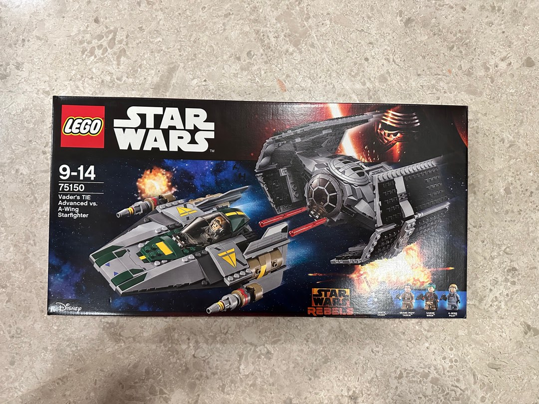 75150 LEGO Star Wars Rebels Vader's TIE Advanced vs. A-wing Fighter ...
