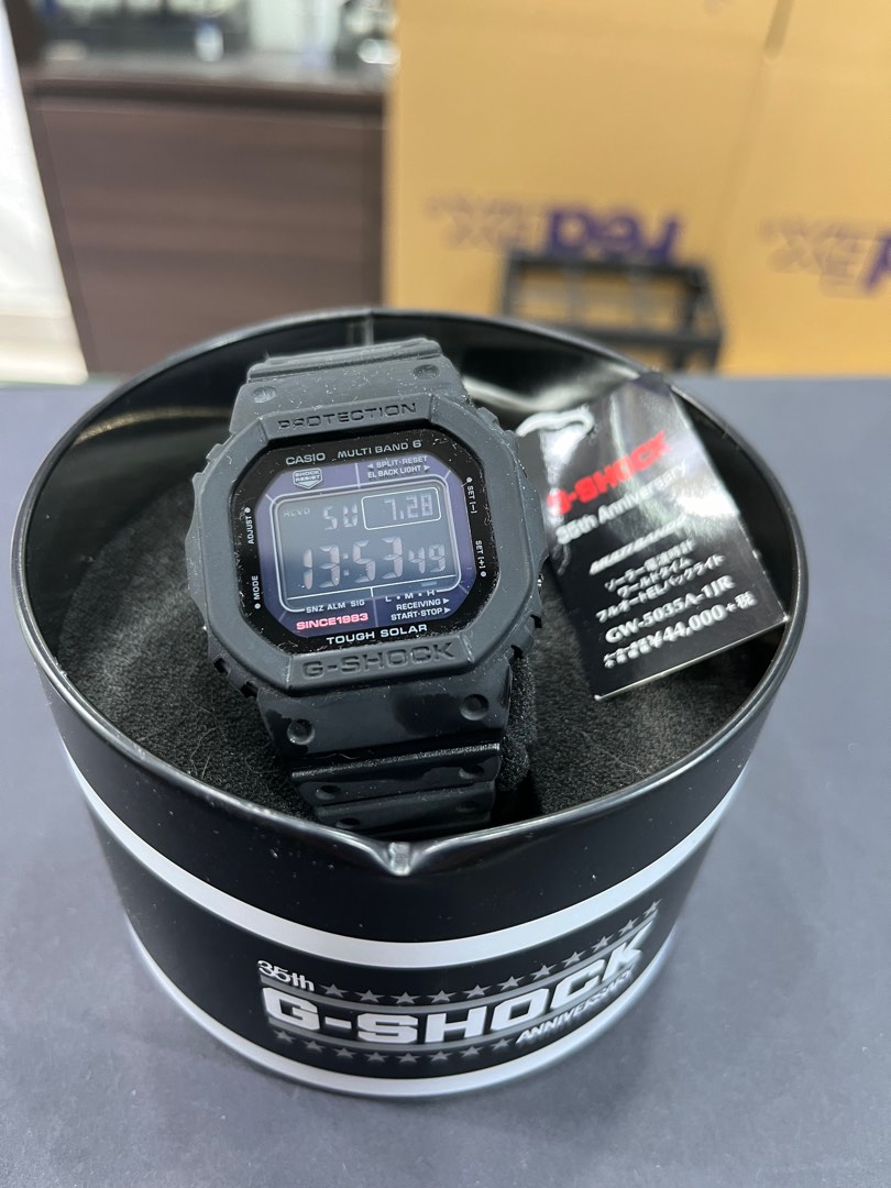 二手 中古 95% 新 Casio GSHOCK G-SHOCK GW-5035A-1J 日本版 Fullset GW-5035A 35迵年 ...