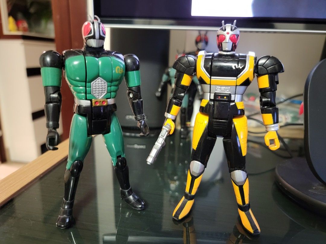 (可換頭 注意內文) BANDAI 美版 幪面超人 BLACK RX 機體 憤怒王子 Kamen Rider RoboRider 1996 ...