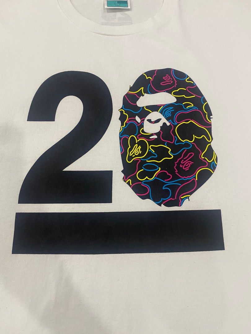 a bathing ape 20th aniversary, Men's Fashion, Tops & Sets, Tshirts ...