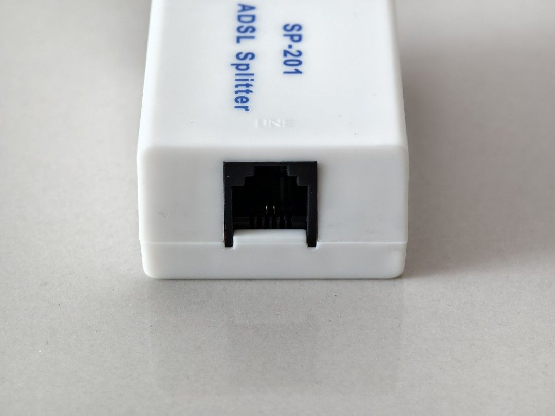 ADSL RJ11 Splitter SP-201 for Telephone Modem Split 1 Female to 2 Female Adaptor, Computers ...