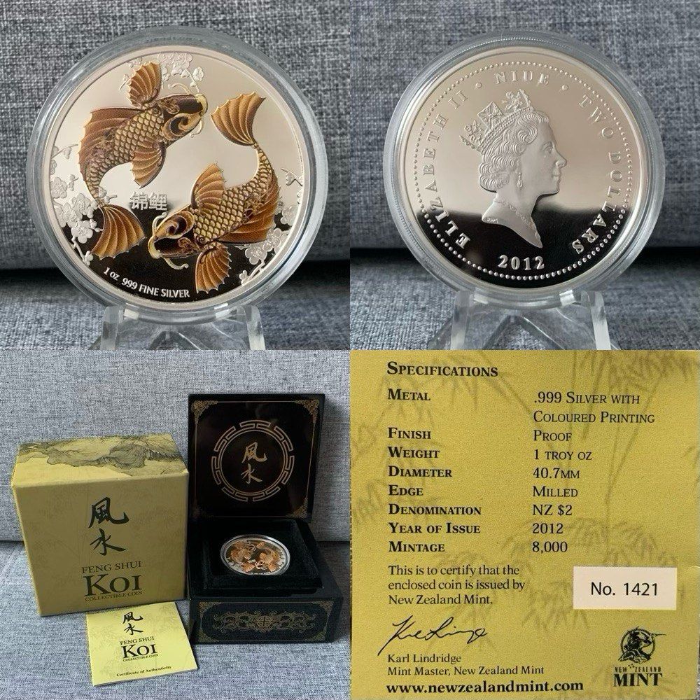 Australian Perth Mint Tuvalu New Zealand Niue 1 oz .999 Fine Silver ...