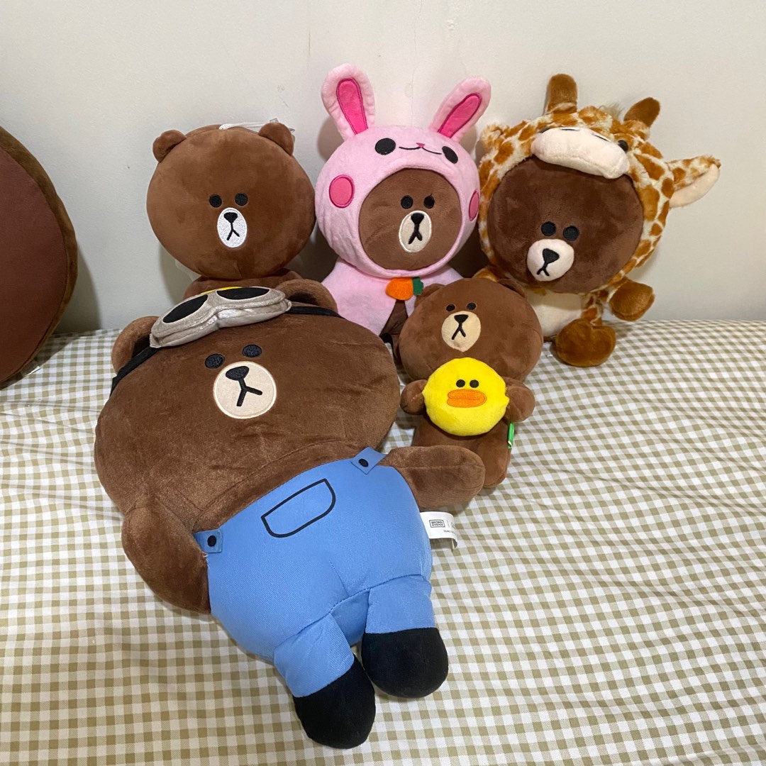 Boneka Brown Line Friends / Brown Kostum / Brown Sally Line Friends ...