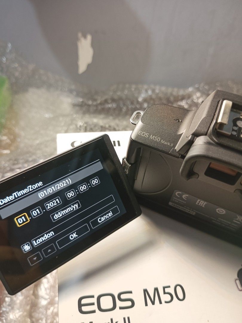 Canon Eos M50 Mark ii body and kit lens 15-45mm (Complete with box ...