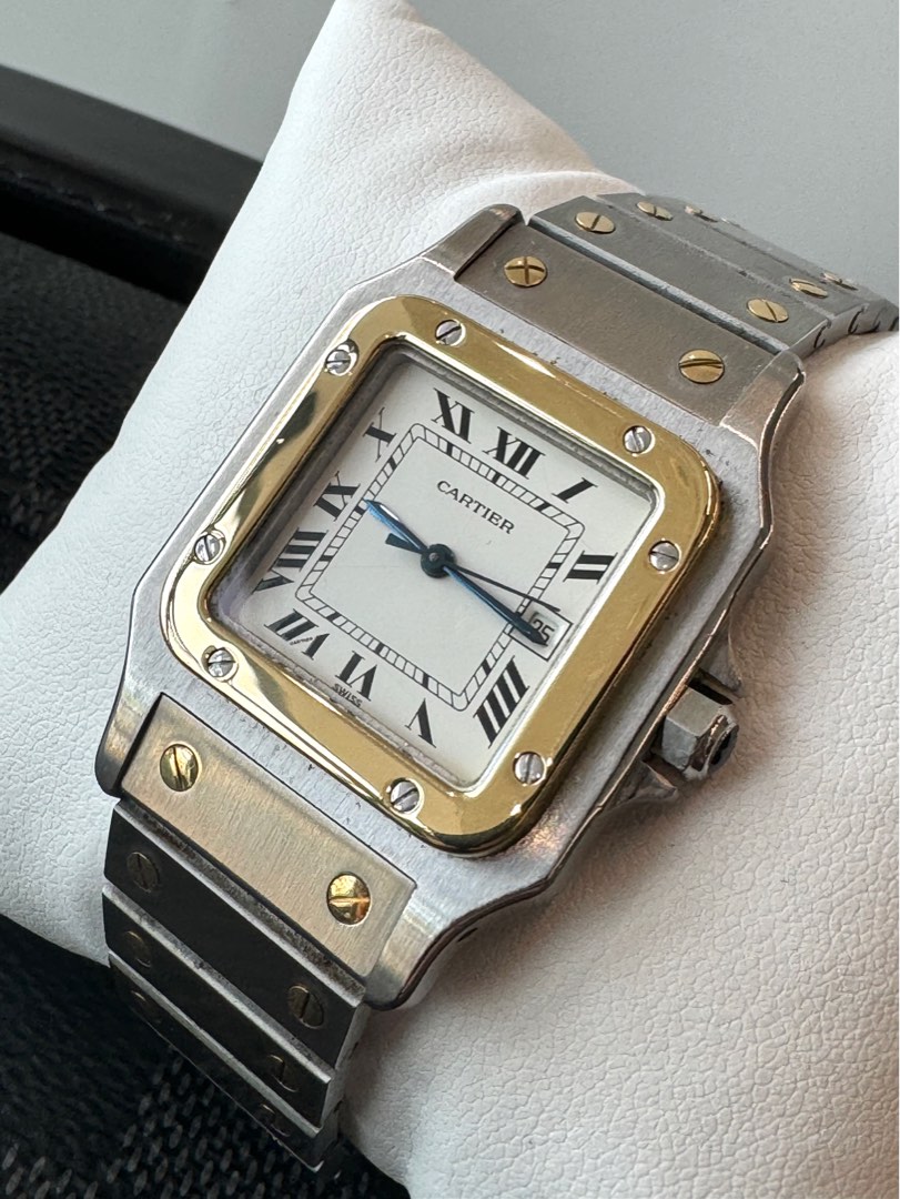 Cartier Santos Carree Automatic Medium with box Ref 2961 Watch Only ...