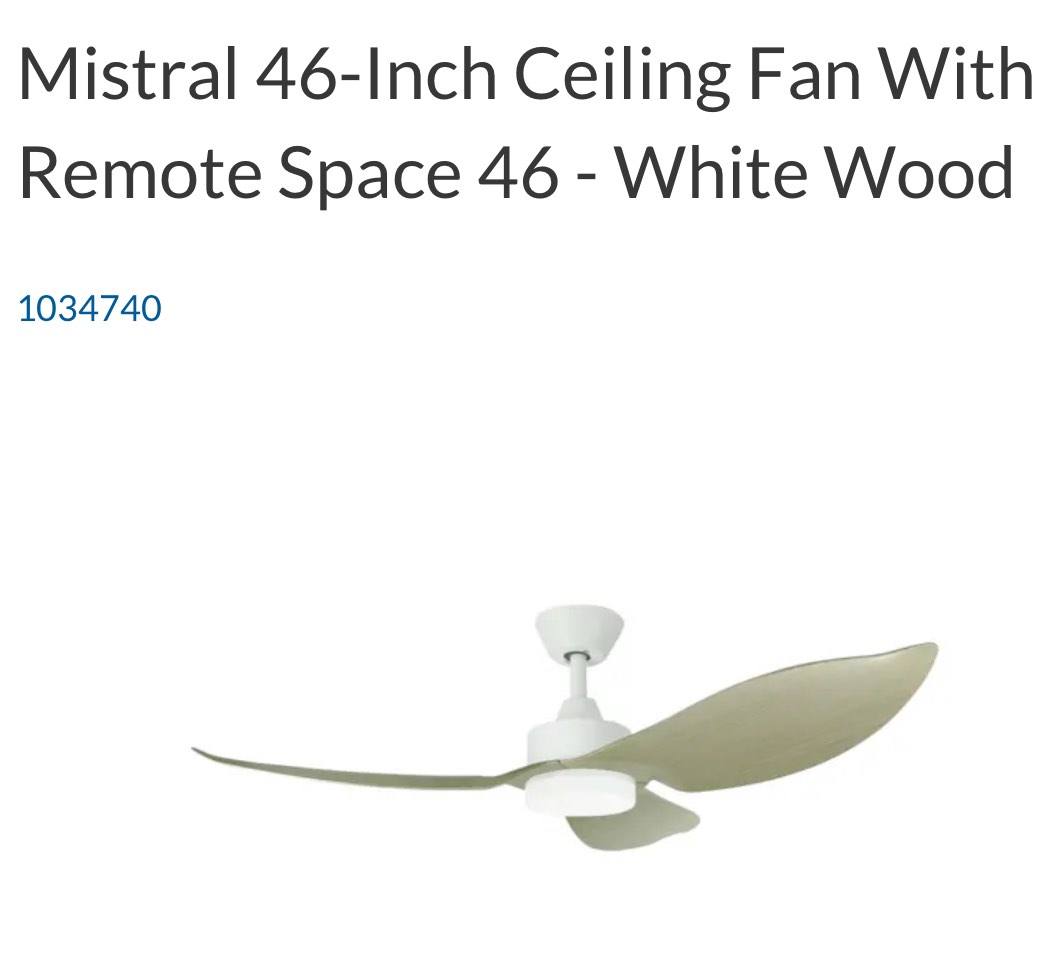 Ceiling Fan (mistral), Furniture & Home Living, Lighting & Fans, Fans ...