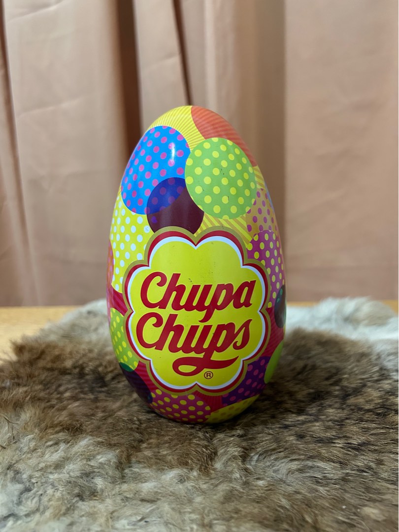 Chupa Chups Egg-shaped Tin Case, Furniture & Home Living, Kitchenware & Tableware, Food ...