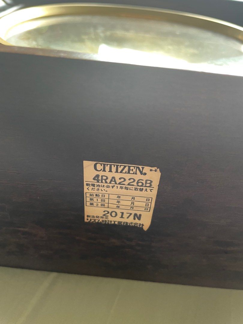 Citizen Table Clock, Furniture & Home Living, Home Decor, Clocks on ...