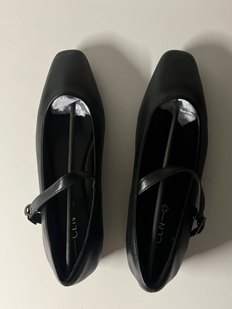 CLN Ballerina Mary Jane Flats Black, Women's Fashion, Footwear, Flats ...