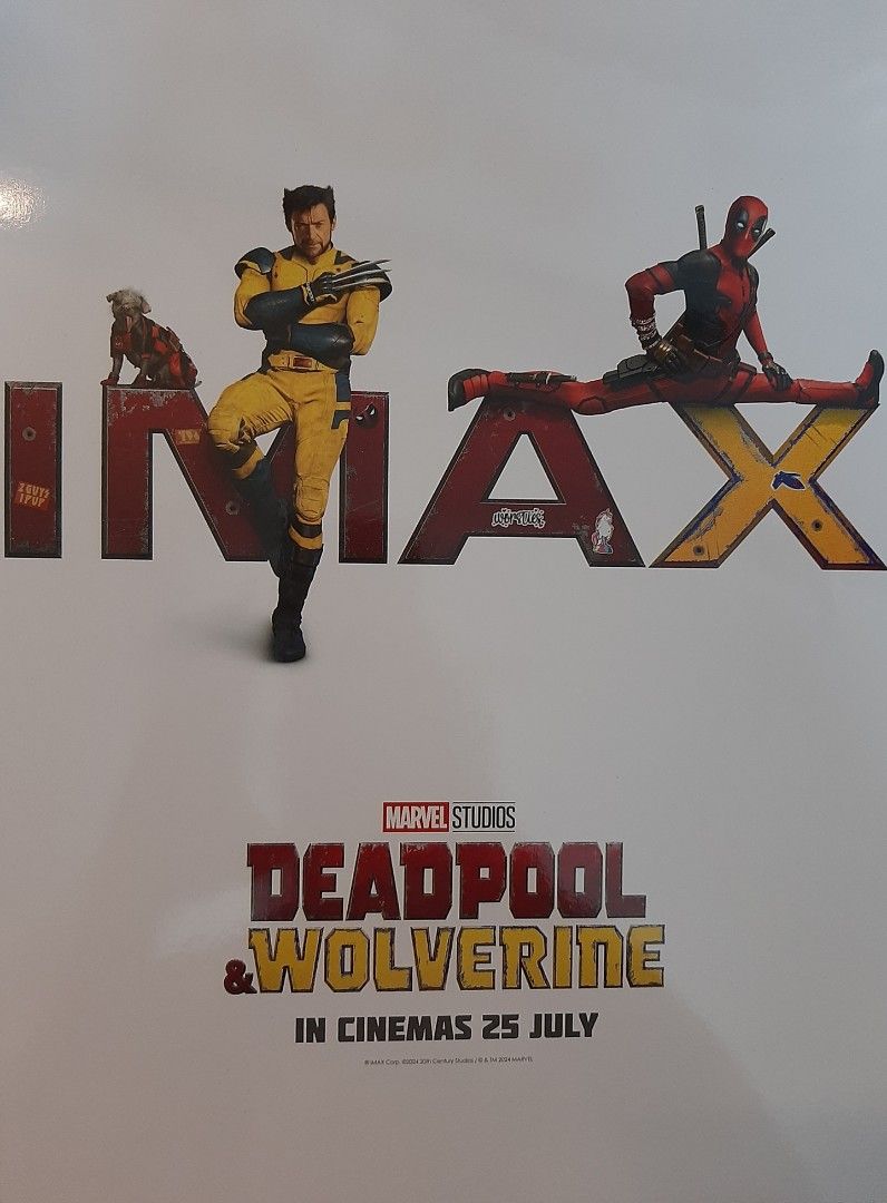 DEADPOOL & WOLVERINE 2024 IMAX POSTER LIMITED EDITION!!!, Hobbies & Toys, Collectibles ...