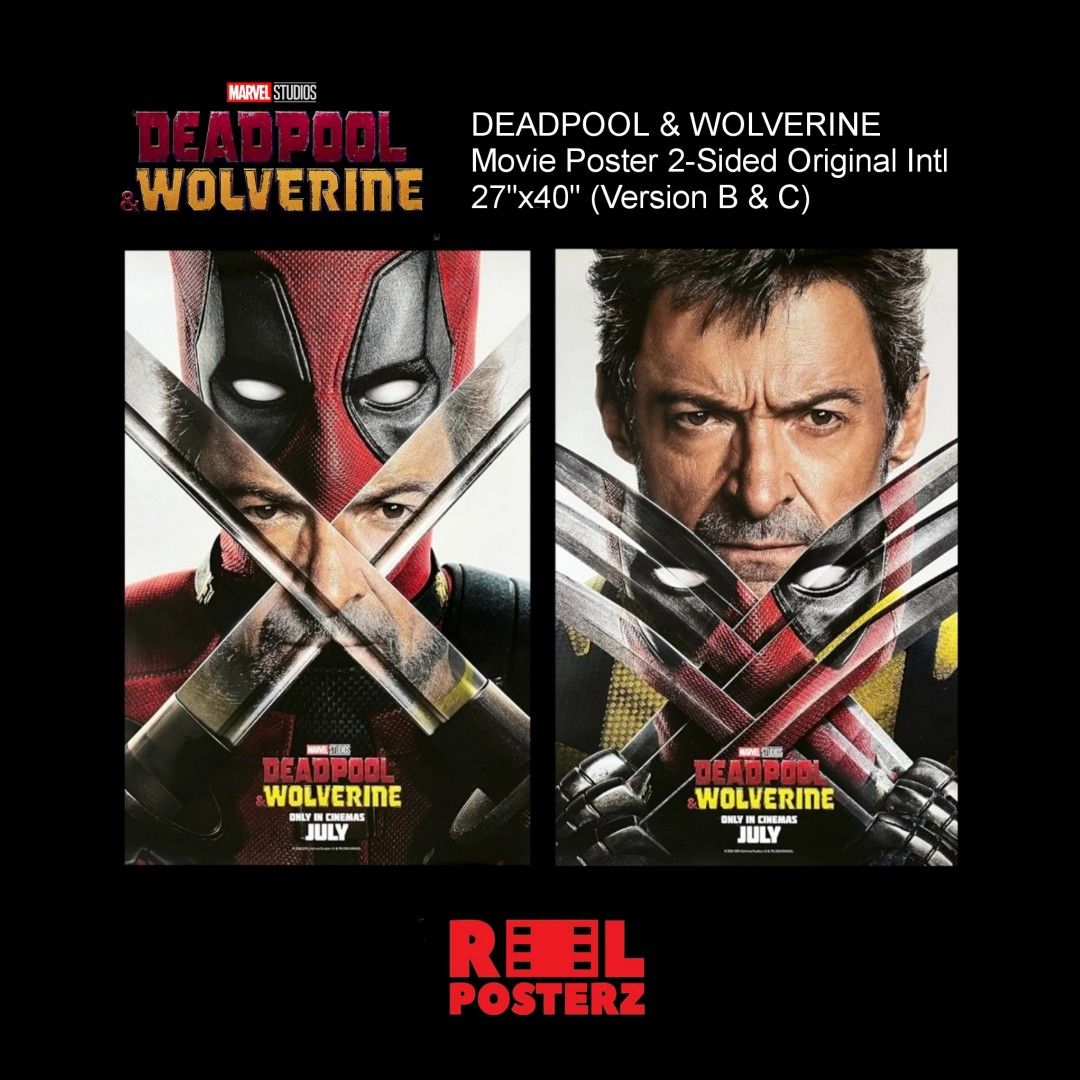 DEADPOOL & WOLVERINE (2024) Movie Poster 2-Sided Original Intl 27"x 40 ...