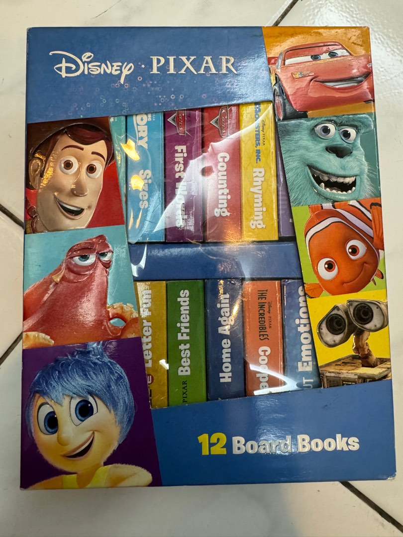 Disney Pixar My First Library 12 Board Book Block Set, Hobbies & Toys ...