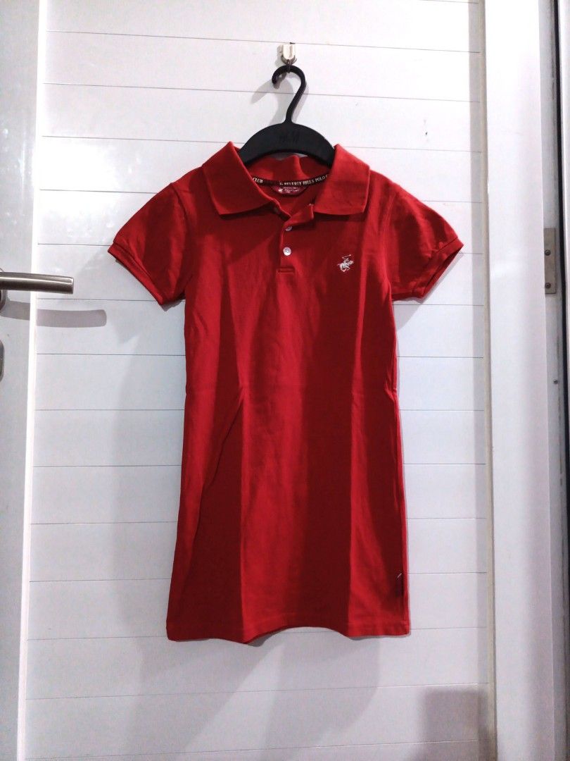 Dress kerah merah anak Beverly Hills Polo Club, Bayi & Anak, Baju Anak ...