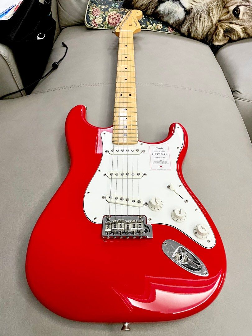 Fender Japan Hybrid II Stratocaster Electric Guitar, Maple FB, Modena ...
