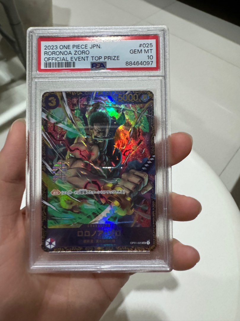 Flagship Zoro PSA 10 One piece card game, Hobbies & Toys, Toys & Games ...