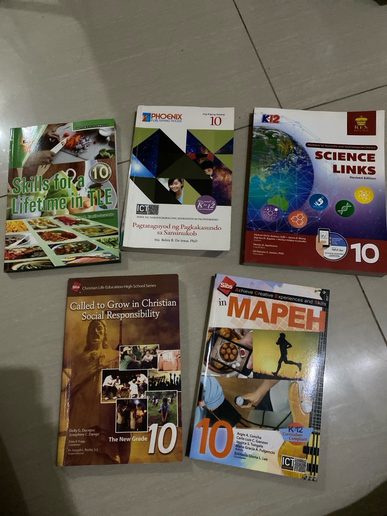 [GRADE 10] MAPEH, CLE, VALUES, TLE, SCIENCE LINKS, Hobbies & Toys, Books & Magazines, Textbooks ...