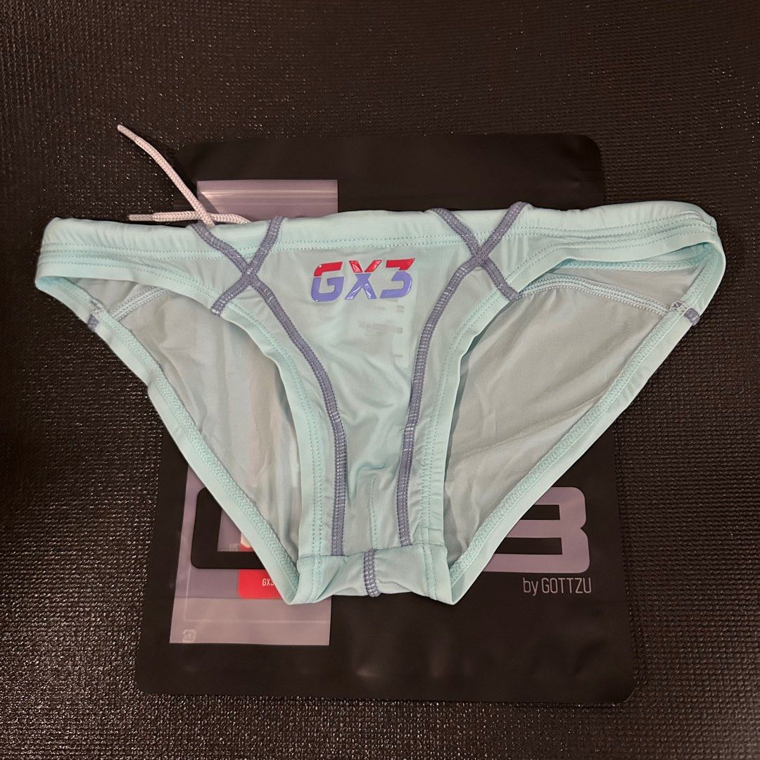 GX3: Bikini Swim Brief (Sheer), 男裝, 褲＆半截裙, 沙灘褲 - Carousell