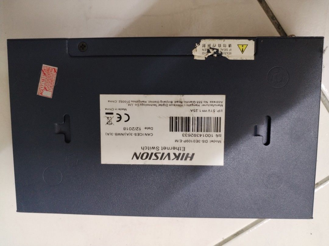HIK Vision Ethernet Switch (POE), Computers & Tech, Parts & Accessories ...