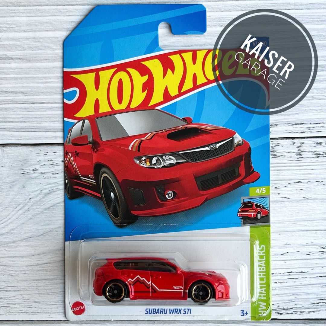 Hot Wheels : Subaru WRX STi (Red), Hobbies & Toys, Toys & Games on ...