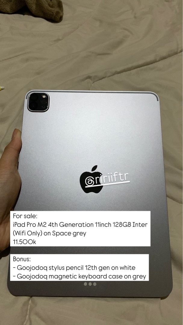 iPad Pro M2 4th Generation 11 inch Space Grey 128GB, Telepon Seluler & Tablet, Tablet di Carousell