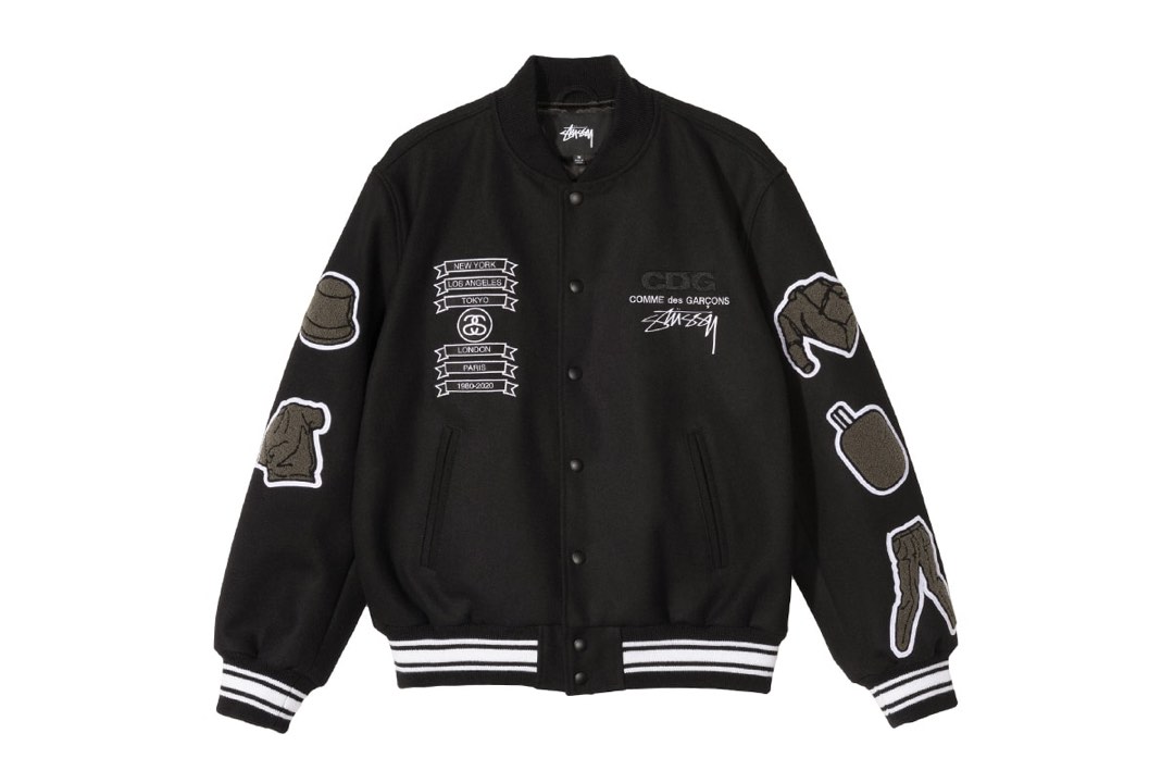 Looking For Stussy X CDG Varsity Jacket, Men's Fashion, Coats, Jackets ...