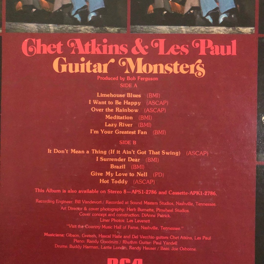 Lp - Chet Atkins & Les Paul (guitar instrumental), Hobbies & Toys, Music & Media, Vinyls on ...