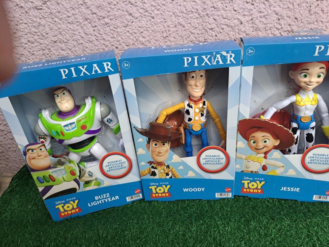 Mattel Disney Pixar Toy Story Action Figures, Woody, Buzz Lightyear ...