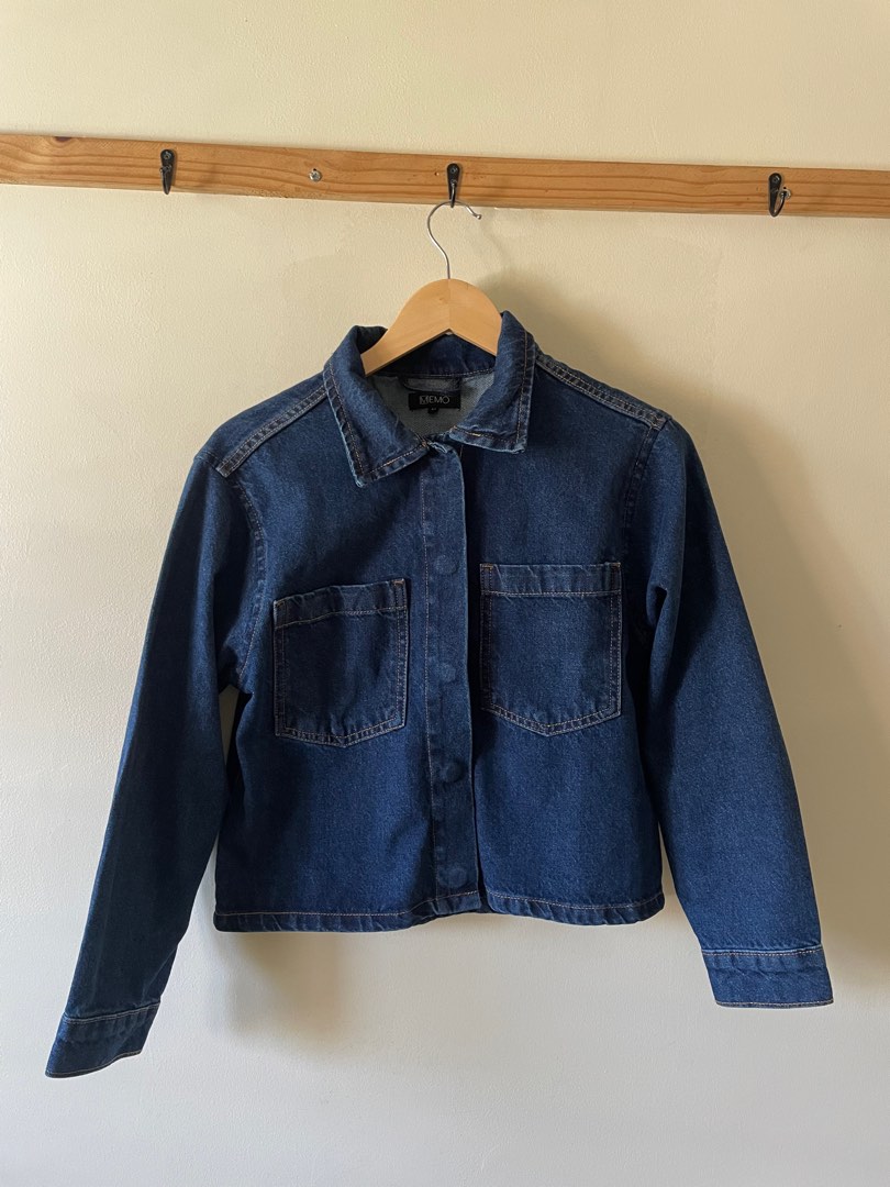 Memo Denim Jacket, Women's Fashion, Coats, Jackets and Outerwear on Carousell