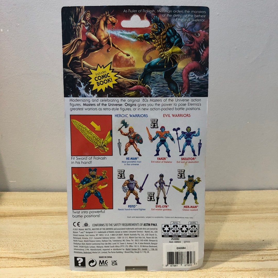 Motu Origins Merman, Hobbies & Toys, Toys & Games on Carousell