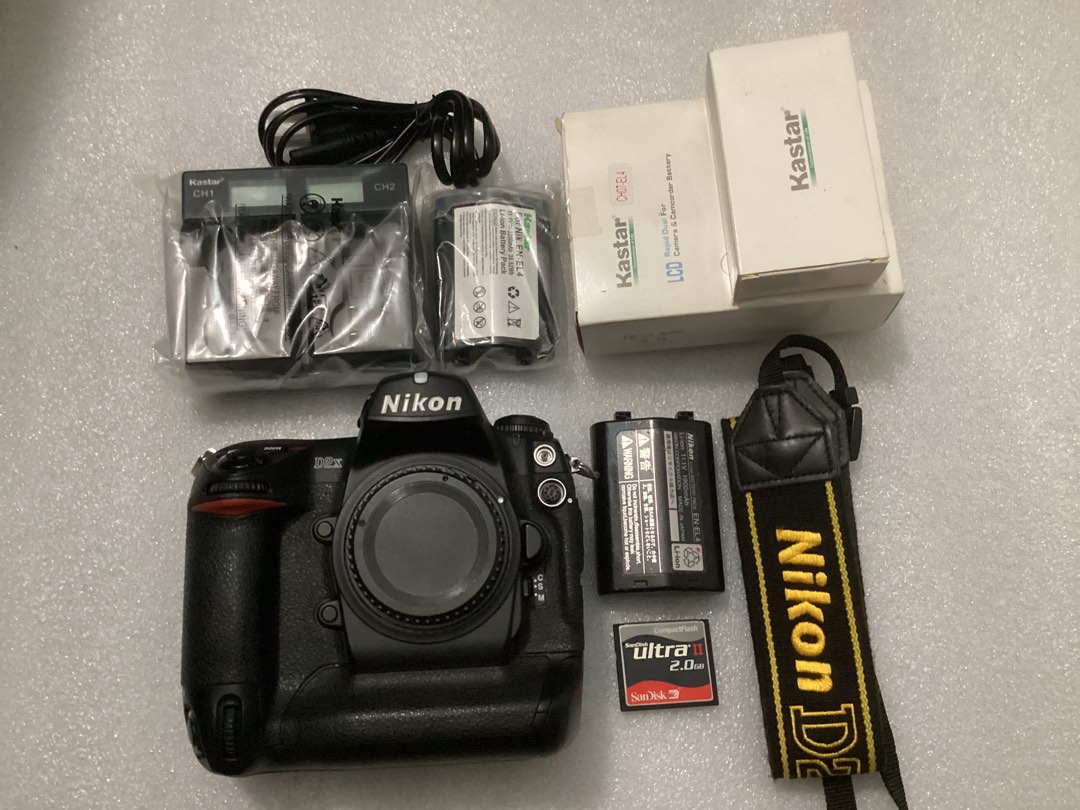 NIKON D2X PROPESSIONAL DSLR 12.4 MP CAMERA BODY EXCELLENT BODY ...