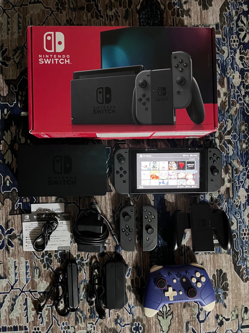 Nintendo Switch V2 Japan Edition, Video Gaming, Video Game Consoles ...