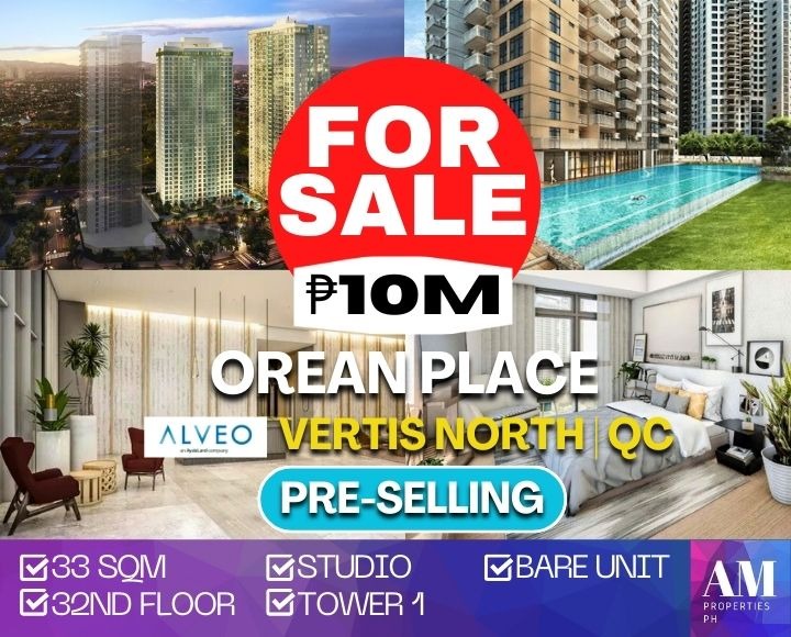 Orean Place Vertis North, Quezon City Studio, Bare unit, Property, For ...