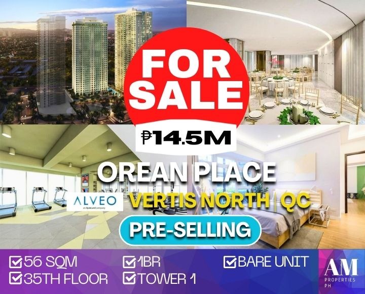 Orean Place Vertis North, Quezon City 1 bedroom, Bare unit, Property ...