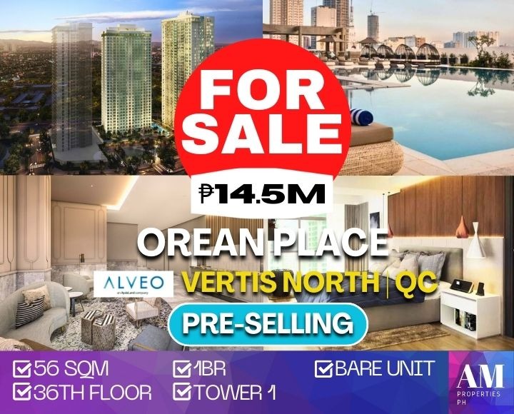 Orean Place Vertis North, Quezon City 1 bedroom, Bare unit, Property ...