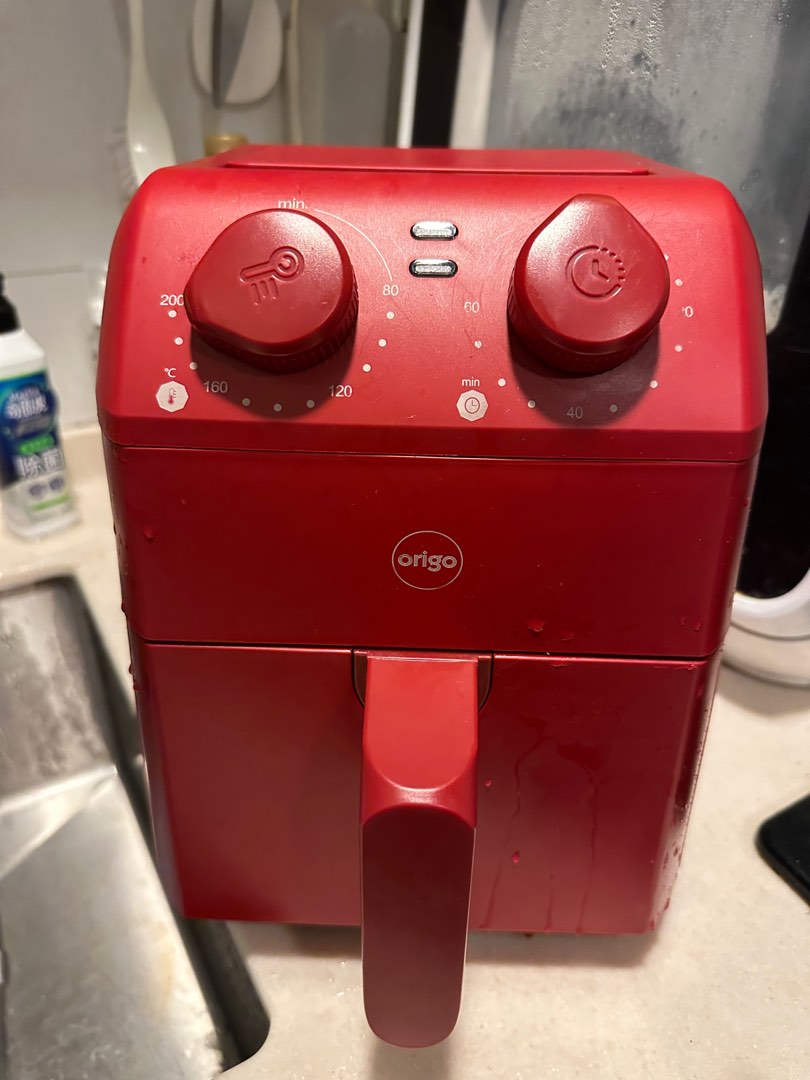 Origo airfryer red, 家庭電器, 廚房電器, 油炸鍋 - Carousell