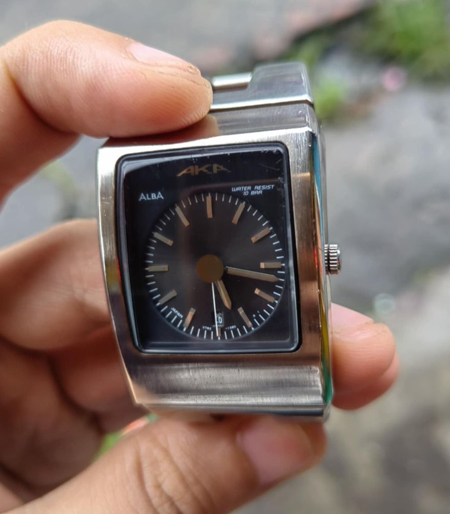 RARE SEIKO ALBA AKA Square Type, Men's Fashion, Watches & Accessories ...