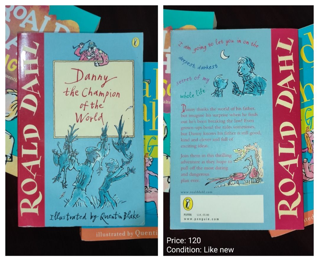 Roald Dahl books (Esio Trot, The Magic Finger, The Twits, Danny the ...